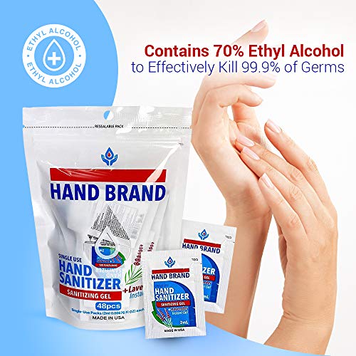 48 Pack Single Use Hand Sanitizer Packet | Pricepulse