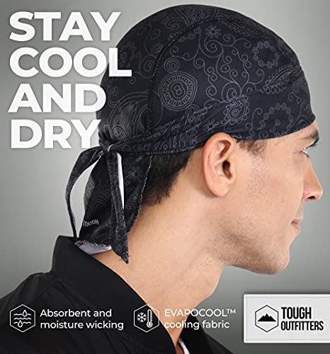 Cooling Helmet Liner - Do Rag Skull Cap for Men - Head Scarf, Bandana ...