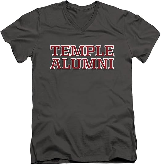 Amazon.com: Temple University Official Alumni Unisex Adult V-Neck T ...