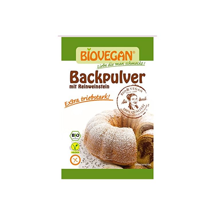 Bio Backpulver mit Reinweinstein, 4x17g › veggie paleo
