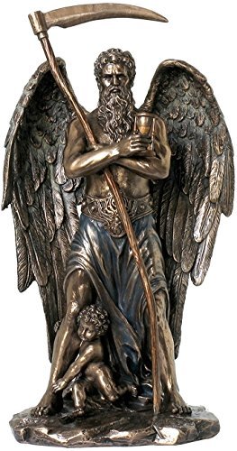 Amazon.com: 10.75" Chronos Greek Mythology God Time Statue Figure ...