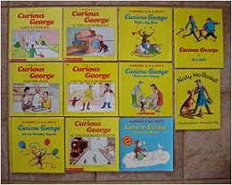 Curious George Set of 11 Books (Curious George ~ Goes to the Beach ...