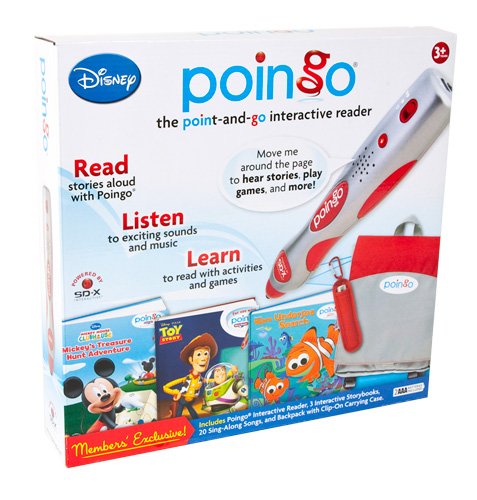 Poingo Reader with 3-Book Disney Library: Toy Story, Mickey Mouse ...