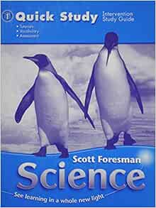 Amazon.com: Scott Foresman Science: Grade 1 Quick Study Intervention ...