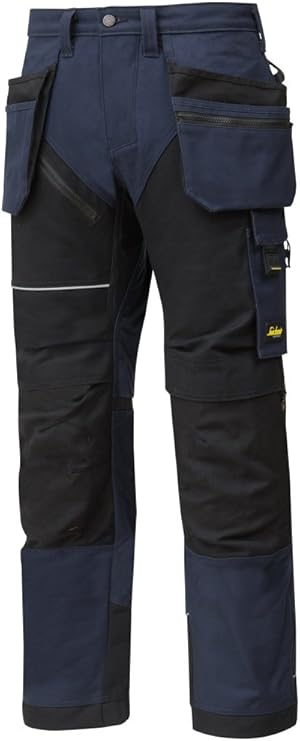 Snickers Workwear Unisex_Adult Trousers, Navy, 100 cm: Amazon.co.uk ...