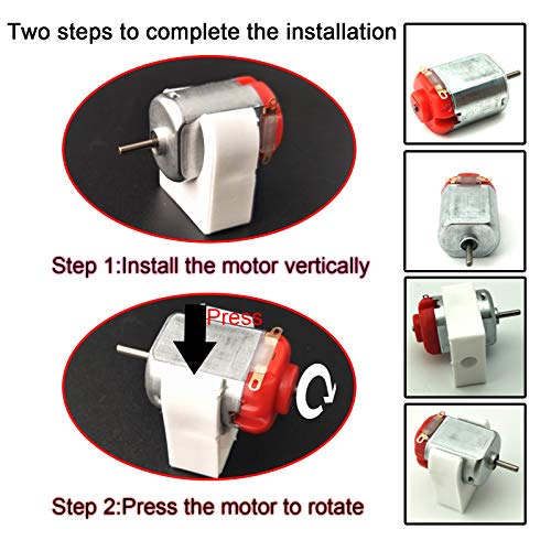 Electric Boat Motor 6 Set DC Motors Kit, Mini Electric Hobby Motor 3V ...