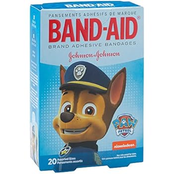 Amazon.com: Band-AID PAW Patrol Bandages - First Aid Supplies - 20 per ...