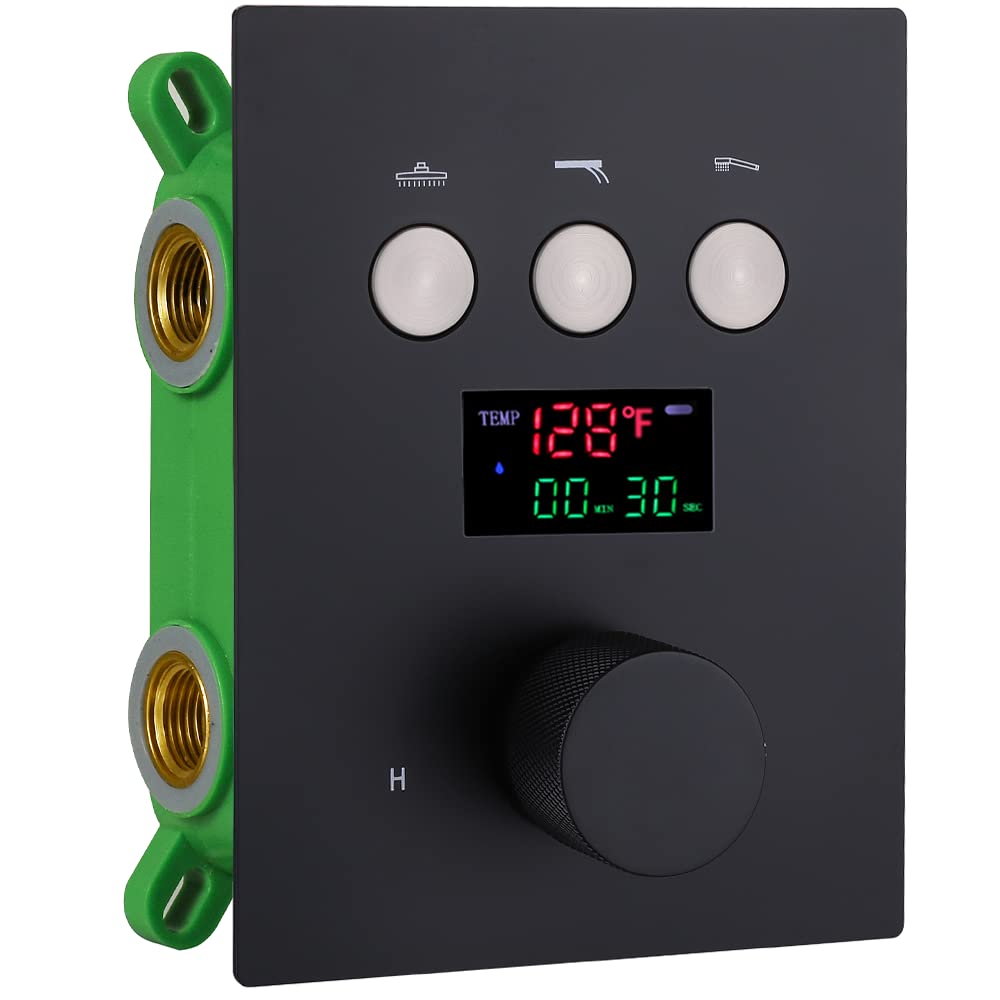 Mua AYIVG Matte Black Shower Flow Control Valve Temperature Display ...