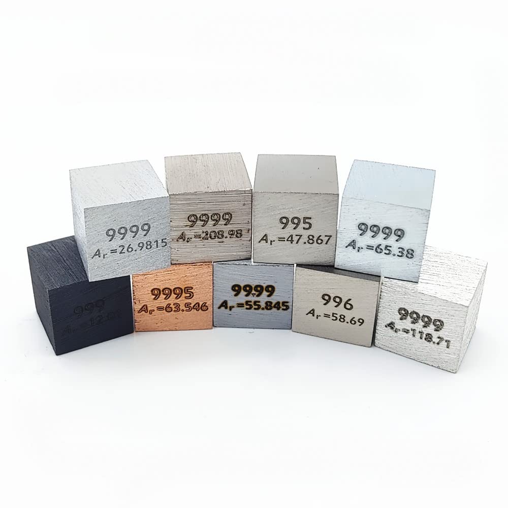 Mua 0.39" Element Cube Set 10mm Density Cubes Copper Iron Bismuth ...
