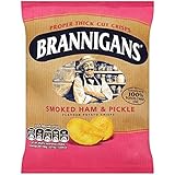Brannigans Smoked Ham and Pickle Flavour Potato Crisps 40 G (Pack of 18 ...