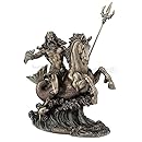 Amazon.com: Poseidon Riding Hippocampus with Trident Statue: Home & Kitchen