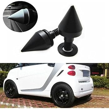 Amazon.com: iJDMTOY (2) Satin Black Finish Front or Rear Bumper ...