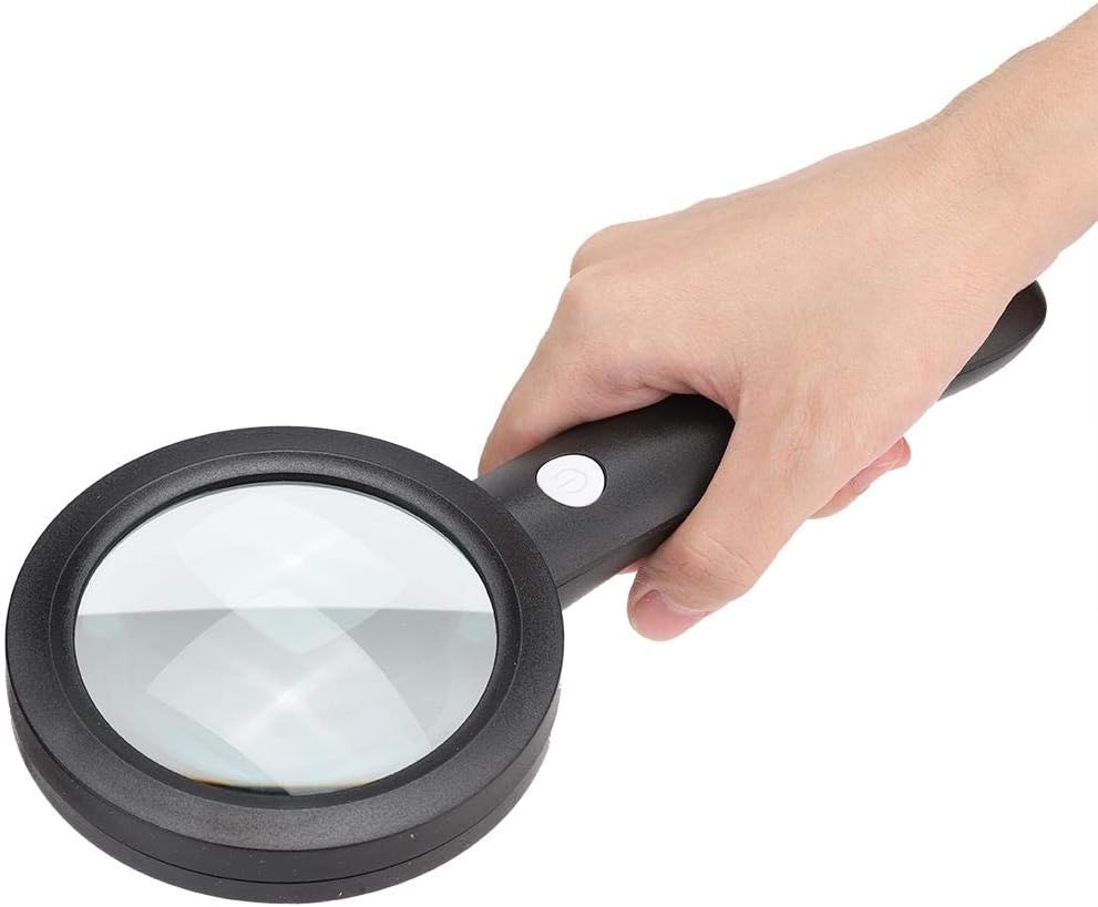 Lupas para lectura YYuantech Lupa Lupa de iluminación LED 6X Lupa para ...
