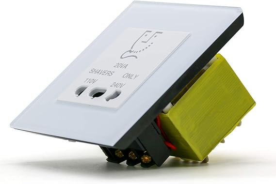 BSEED Single Shaver Socket Bathroom Shaving Satin Stainless UK Sockets ...