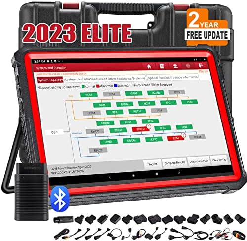 2023 Upgrade LAUNCH X431 PRO3S+ Elite Bluetooth Bi-Directional Scan Tool,OEM Topology Mapping,HD ...