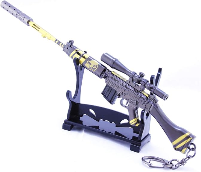 SLR Rifle Metal Alloy Guns Model Figures Gun Military Imitate Toys ...