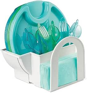 Amazon.com - The Pampered Chef Outdoor Paper Plate/napkin/utensil Caddy ...