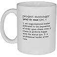 Amazon.com: Project Manager Definition Funny Coffee or Tea Mug : Home ...