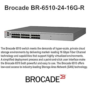 Amazon.com: Brocade 6510 - Switch - managed - 24 x Fibre Channel SFP+ ...