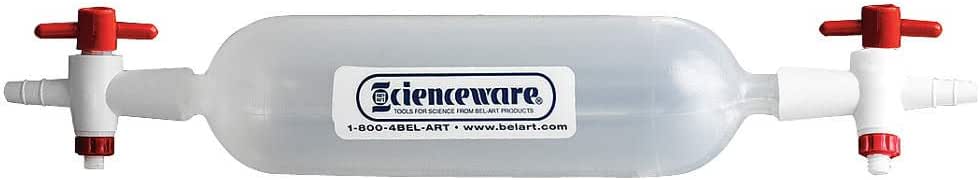 Bel-Art Polypropylene Gas Sampling Bulb with Stopcock Ends, 250cc ...