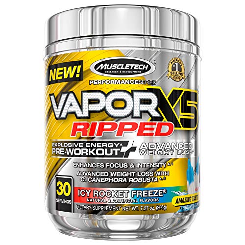 Pre Workout + Weight Loss | MuscleTech Vapor X5 Ripped | Pre Workout ...