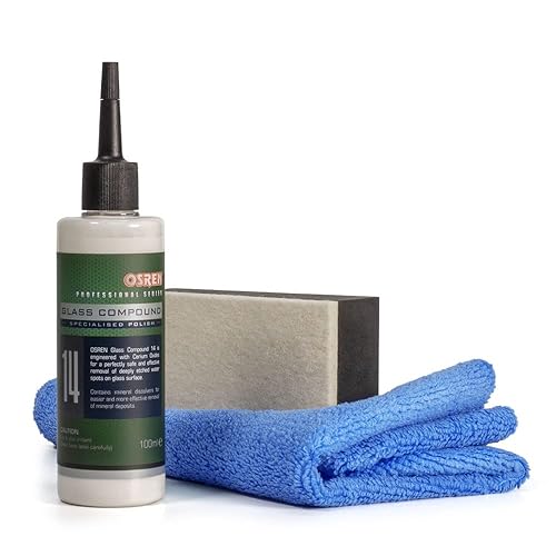 OSREN Glass Polish Stains Remover Kit Complete Automotive Glass Care ...