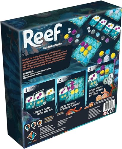 Reef Board Game (Second Edition) - Grow Your Coral Reef with Colors and ...
