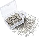 Amazon.com: Shappy 200 Pieces 0.55 Inch Mini S Hooks Connectors S ...