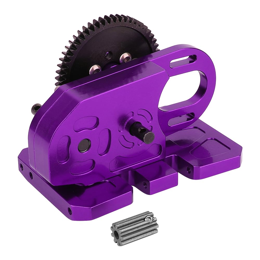 RZXYLRC Heavy Duty LCG 2 Low Differential Gearbox Transmission with Gear Skid Plate for 1/10 RC ...