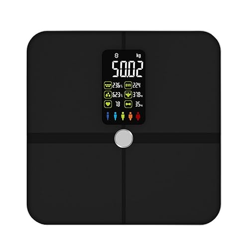 Rechargeable Body Composition Smart Scale,Body Wight and Fat Scale for ...