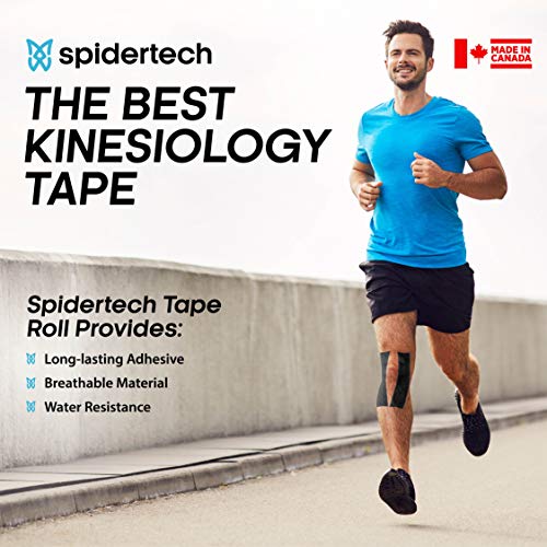 SpiderTech Therapeutic Kinesiology Tape Uncut Roll (Pack of 6) - 50mm x 5m - 2 inch x 16.4 ft ...