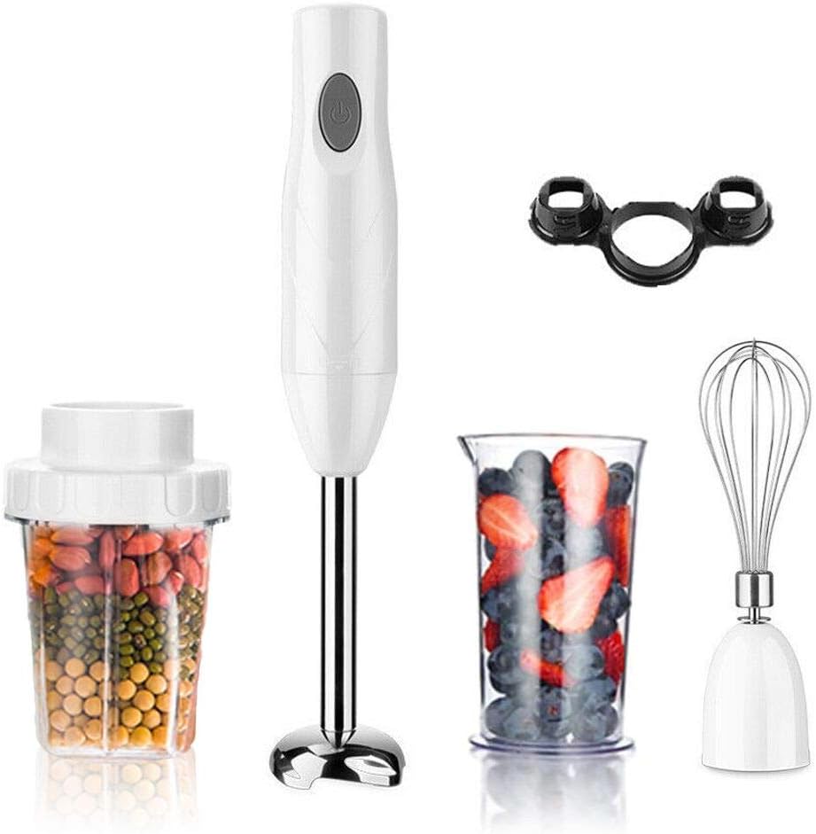 JXWL 4-in-1 Hand Blender, Immersion Blender with Whisk, Beaker, Food ...