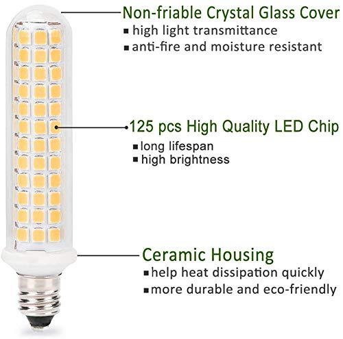 E11 LED Bulb, Dimmable 100W E11 Halogen Bulb Replacement, 9W 1100lm ...
