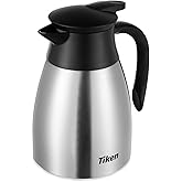 Amazon.com: German-Designed 68 Oz (2 Liter) Thermal Coffee Carafe | Stainless Steel Insulated ...