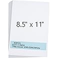 Amazon.com : SUMERX 40 Pieces 8.5" x 11" White Cardstock, Heavyweight Cardstock Sheets Blank ...
