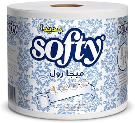 Softy Kitchen Paper Towel, Mega Roll Tissue, 1 Roll x 300 Meters, High ...