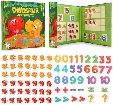 MEBEGIN Magnetic Math Toy Set, Math Manipulative Number Counting Games ...
