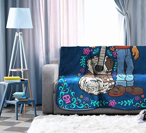 Disney Pixar Coco Musica Adventure Raschel Blanket - Measures 60 x 80 ...