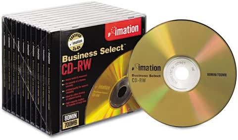 Amazon.com: imation CD-RW Discs, 700MB/80min, 4x, w/Slim Jewel Cases ...