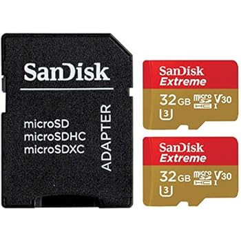 Amazon.com: 2-Pack 32GB Micro SD SDHC Memory Card Plus Adapter (Class 10 U1 UHS-I V10 A1 MicroSD ...