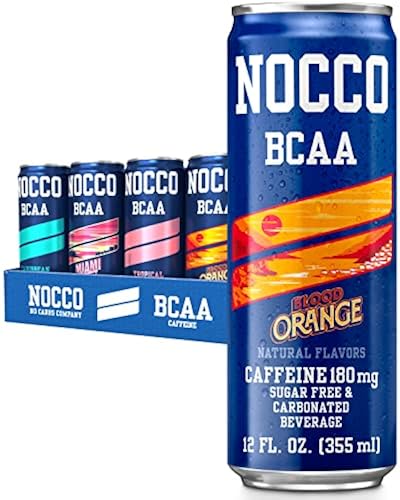 NOCCO BCAA Energy Drink Summer Variety Pack - 12 Fl Oz (Pack of 12 ...