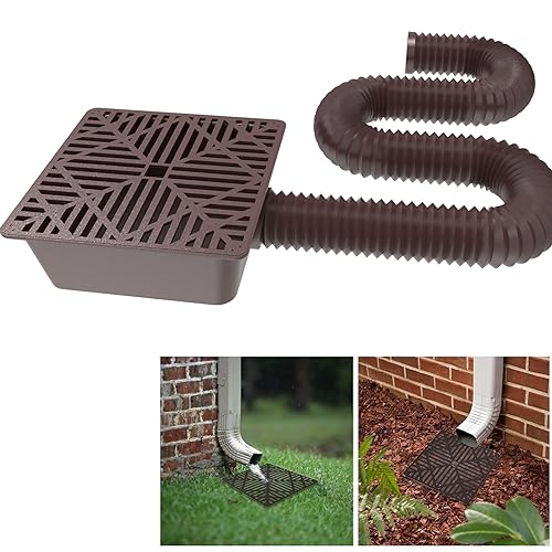 ZNNCO Upgraded Gutter Downspout Extensions Flexible, No Dig Catch Basin ...