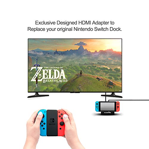 Rocketek Nintendo Switch Docking Station, Portable Nintendo Switch Dock ...