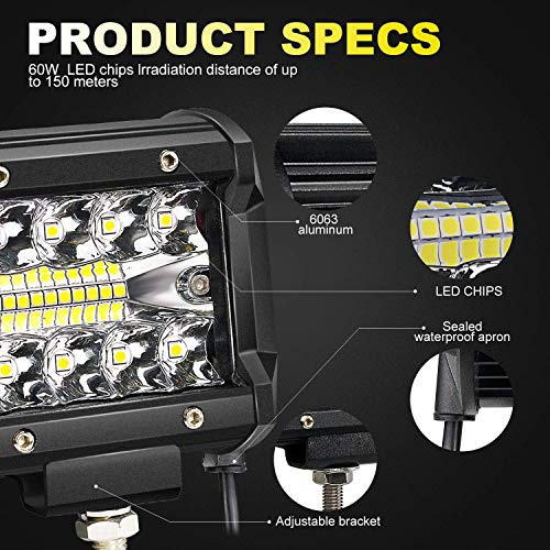 TURBO SII Led Light Bar 30/32Inch 441W Curved Triple Row Offroad Led ...