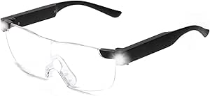 Amazon.com: SKYWAY Magnifying Glasses with Light, 160% LED Lighted ...