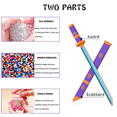 Anime Sword Building Kit,Sword Sets with Sword Holder Building Blocks ...