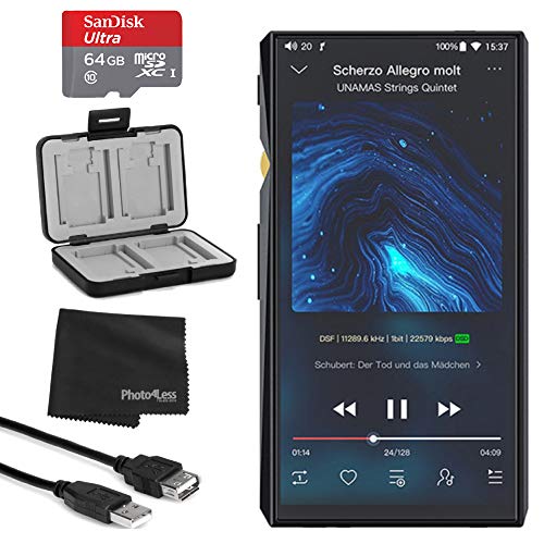 FiiO M11 Pro Portable High-Resolution Lossless Wireless Music Player + Memory Card Hardcase ...