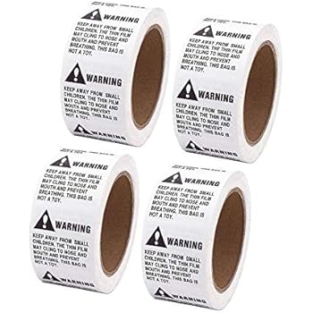 Amazon.com: Suffocation Warning Labels 2" x 2" Stickers Keep Away from ...