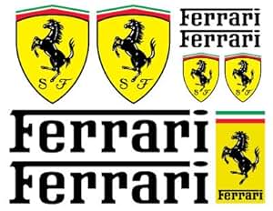 Amazon.com: Ferrari Decal Set: Automotive