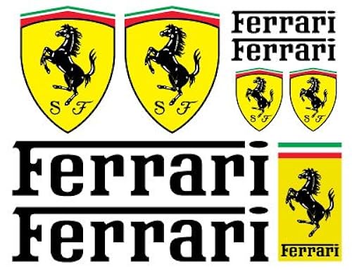 Ferrari Decal Set in Dubai - UAE | Whizz Decals
